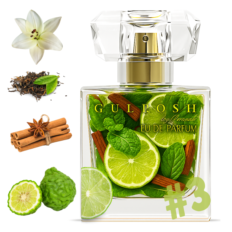 No. 3 - Fresh Lime, Tea Leaves, Sandalwood - GulposhbyAhmad